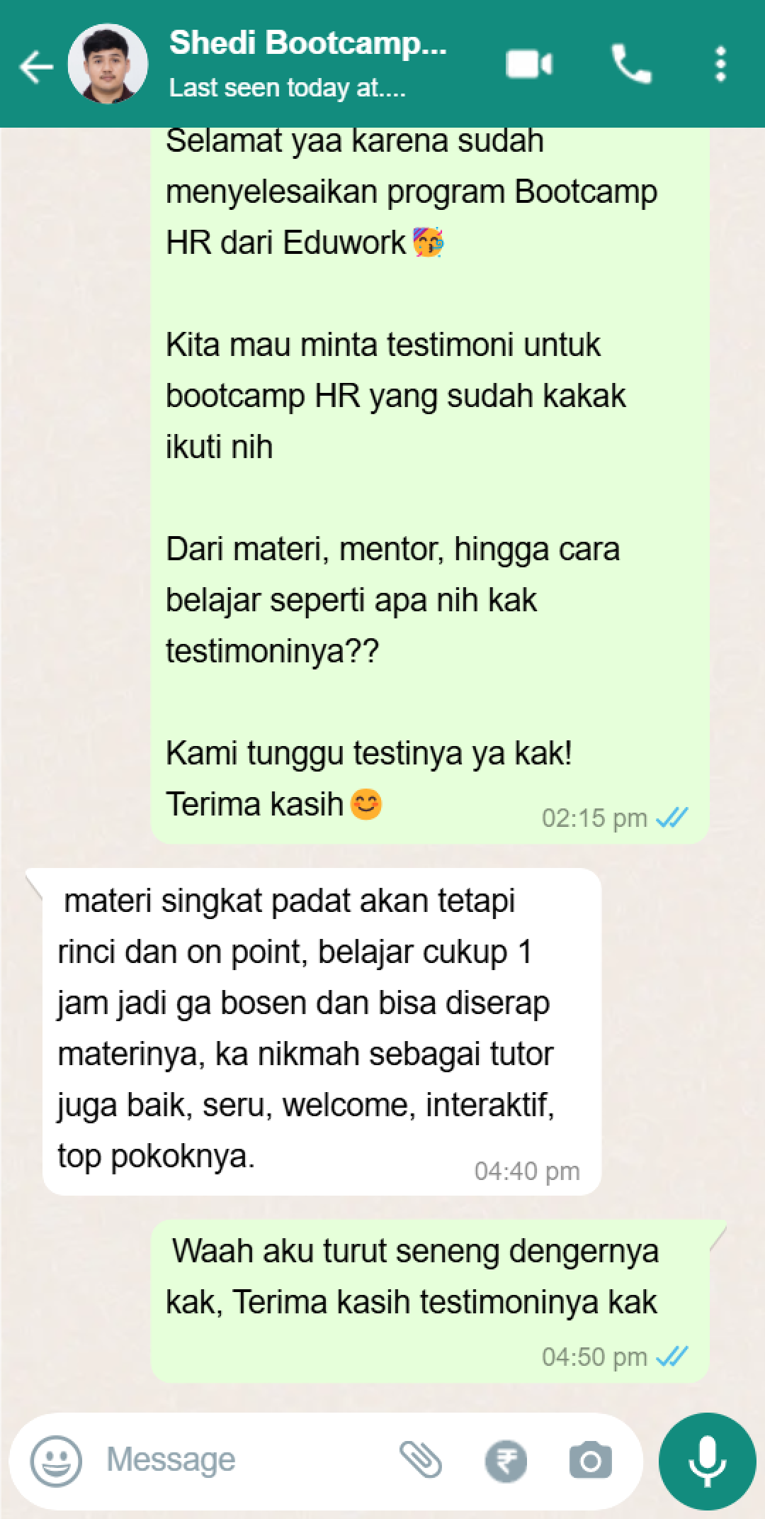 Pelatihan Online & Penyaluran Kerja